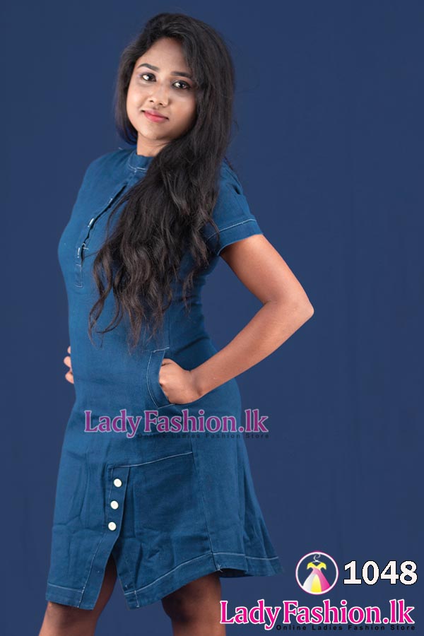 Short Denim Frock For Ladies, Women, Girls Stretch Dress/ New Cute ...