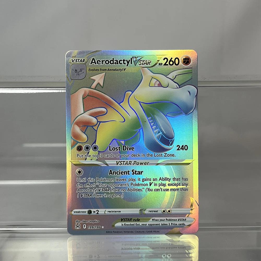 Pokémon Flash Shinney Tranding Cards Shield Charizard Zapdos Aerodactyl ...