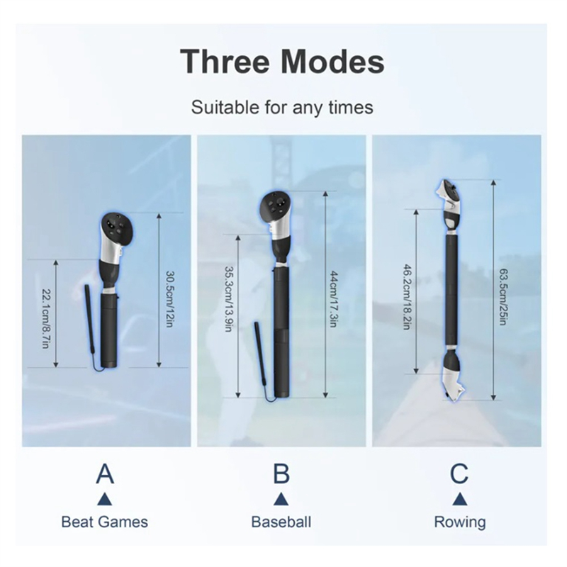 New for Quest3 Replacement Accessories VR Controllers Long Stick Handle ...