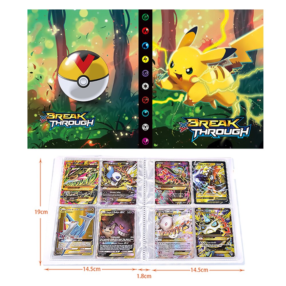 【Serendipity party】Pokemon Cards Album Book Collections Holder Cartoon ...