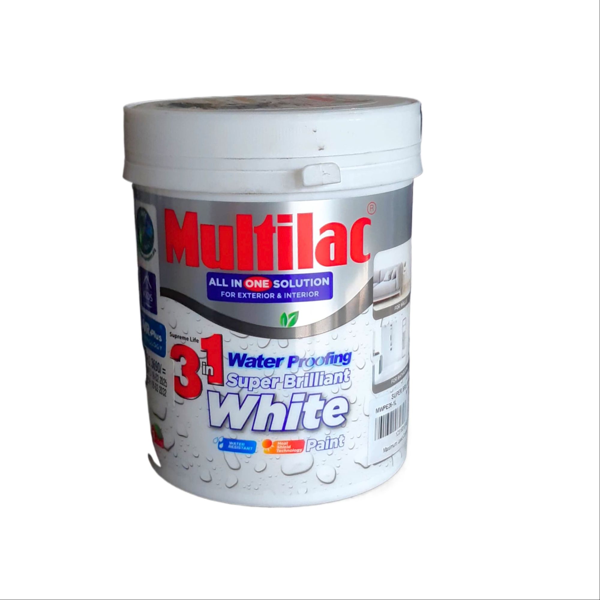 Multilac 3 in 1 Water proofing super Brilliant white for walls ...