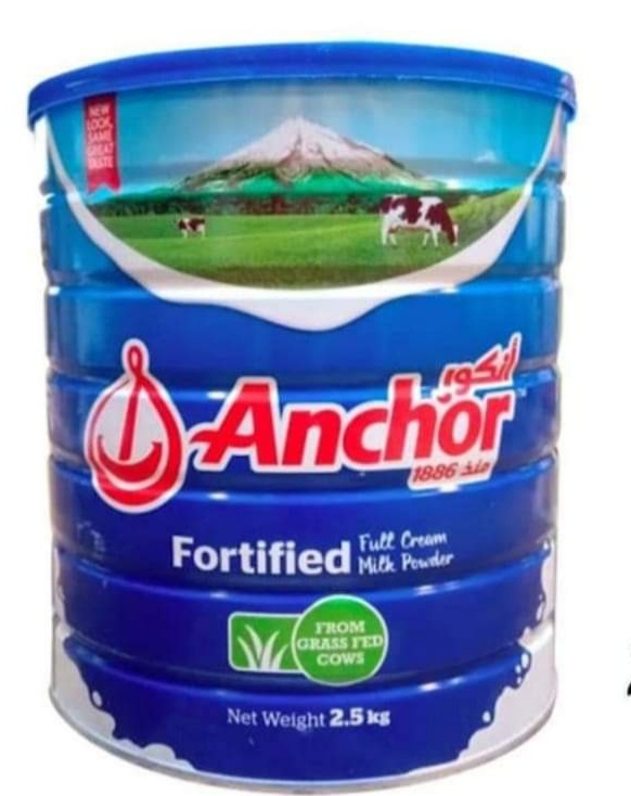 Anchor Full Cream Milk Powder Tin - 2.5KG