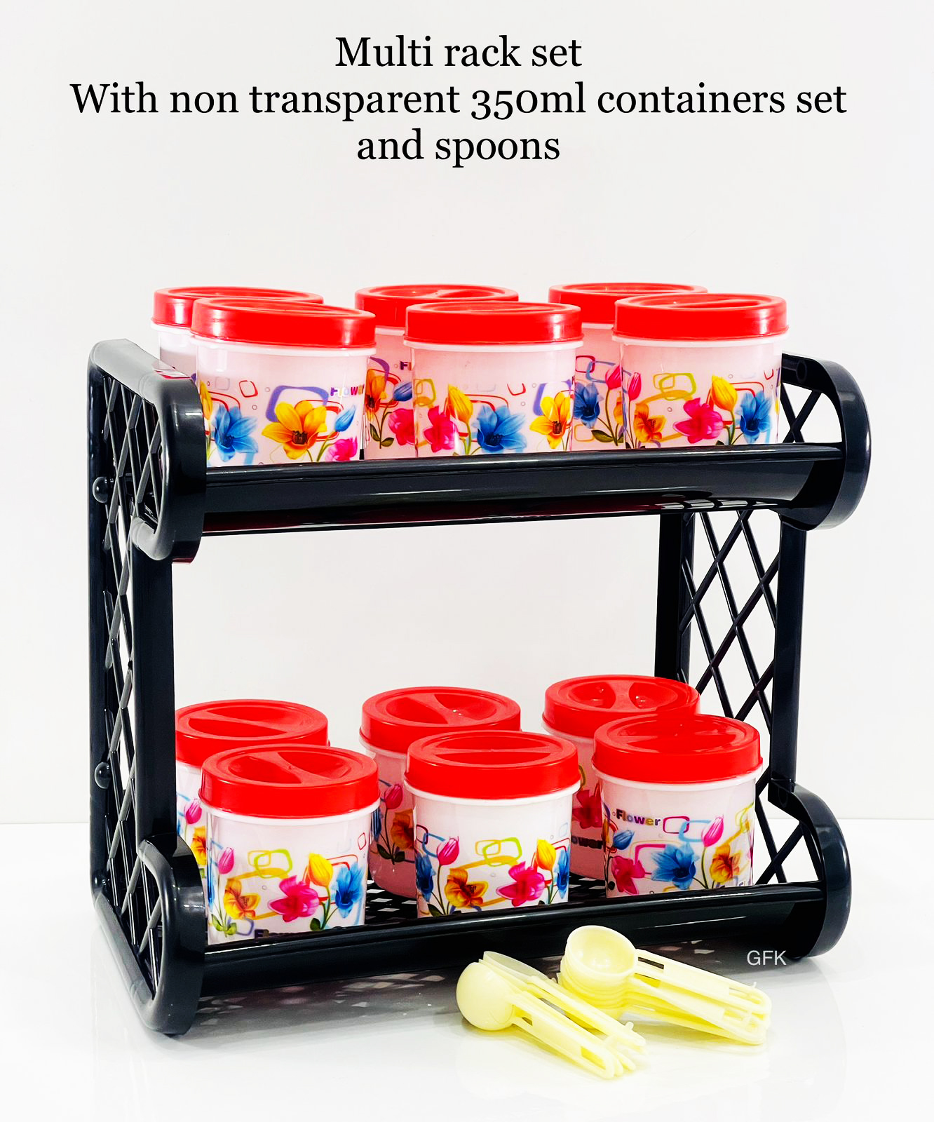 Multi Rack Set With Container And Spoon | Daraz.lk