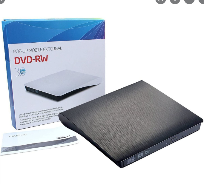 USB 3.0 Super Slim POP-UP Mobile External DVD-RW ODD Drive - Black ...