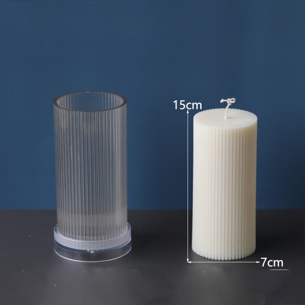 Various Acrylic Plastic Candle Molds Classical Striped Roman Column ...