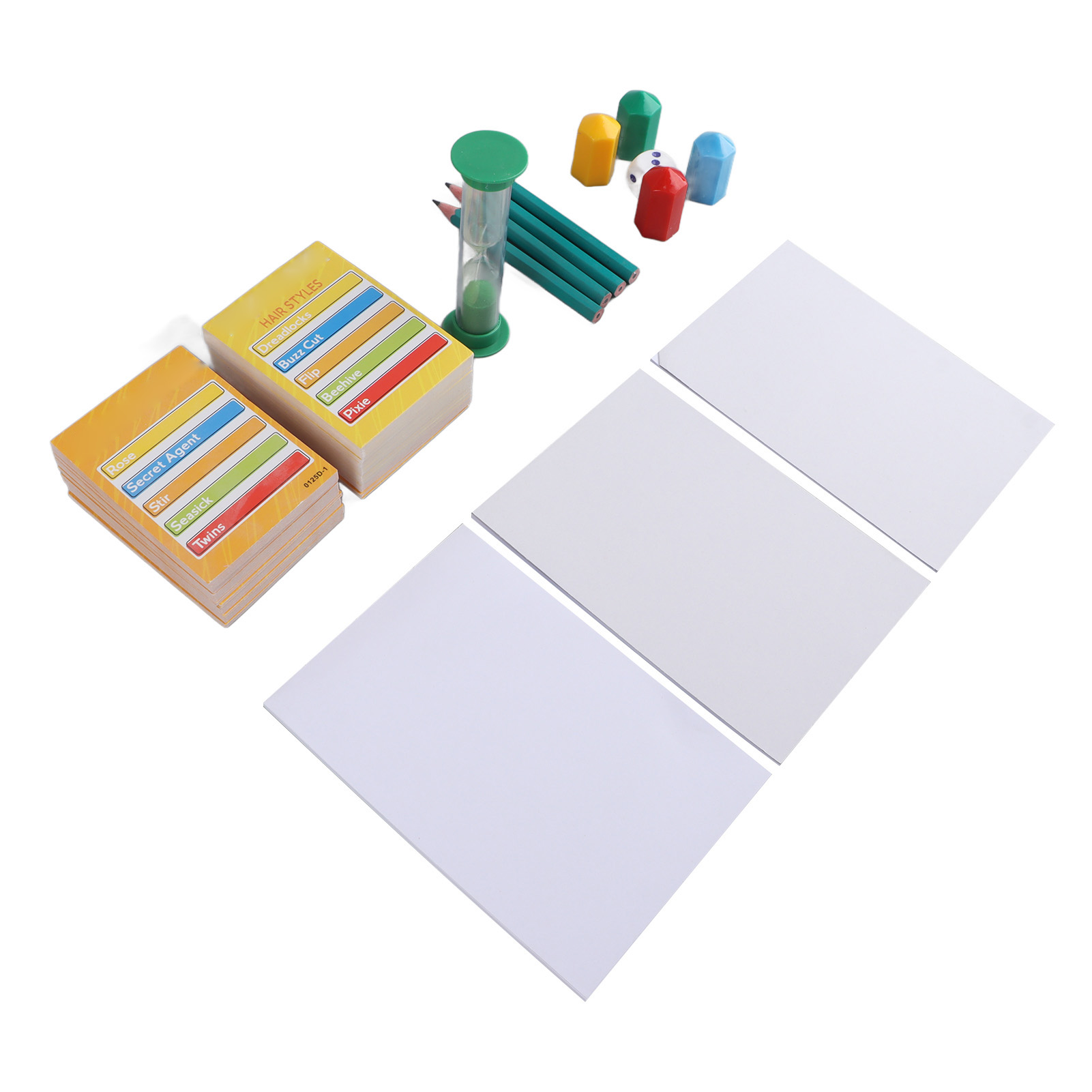 Card Pictionary Board Game Dice Paper Composite Wood Simple Playing ...