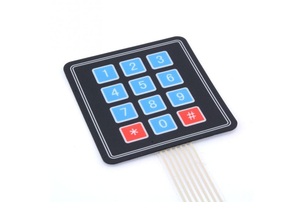 12 Key 3 x 4 Membrane Switch Keypad 3x4 3*4 Matrix Array Matrix ...