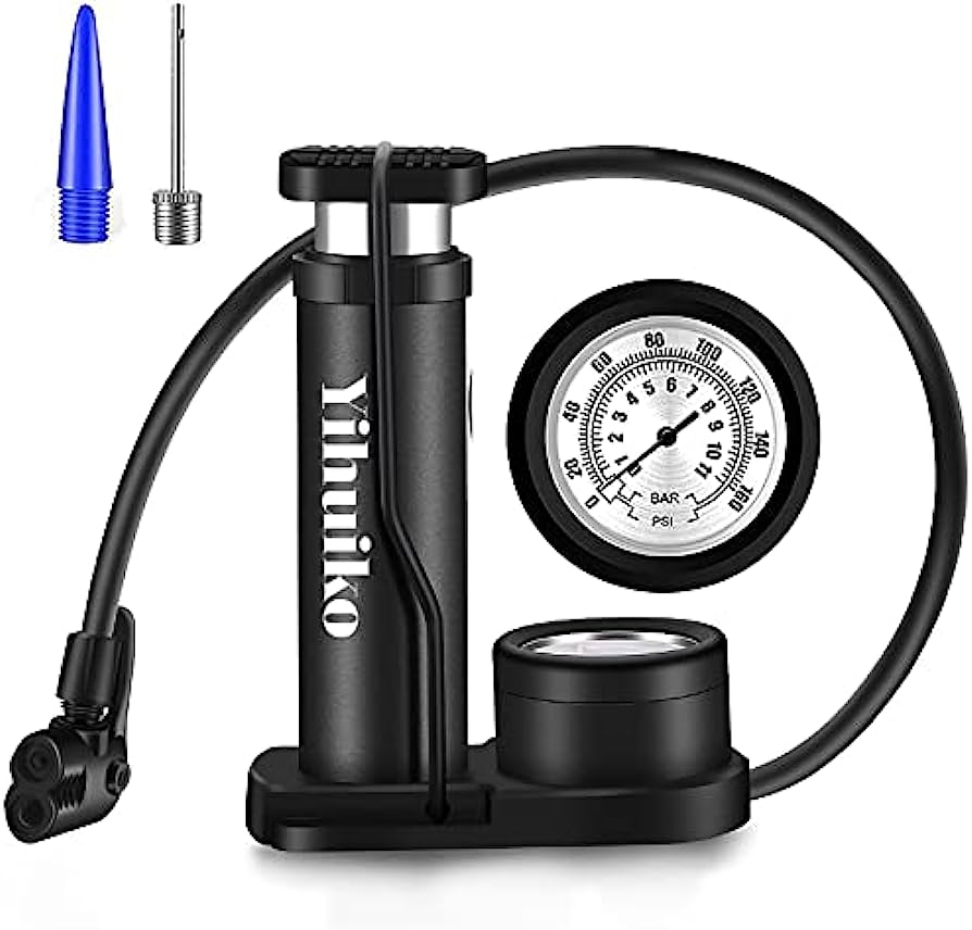 Portable Mini Foot Pump With Meter | Daraz.lk