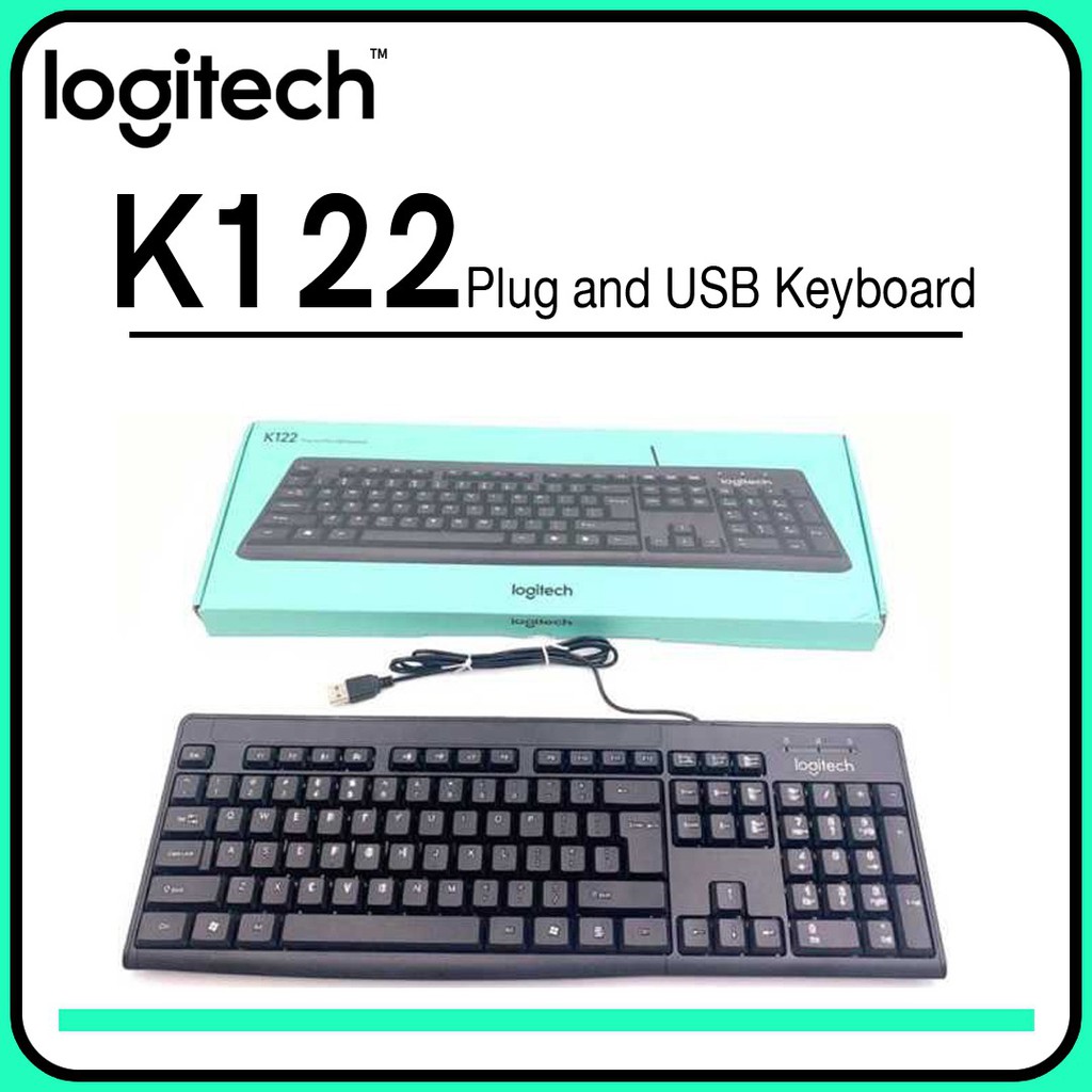 Logitech K122 plug and play usb keyboard | Daraz.lk