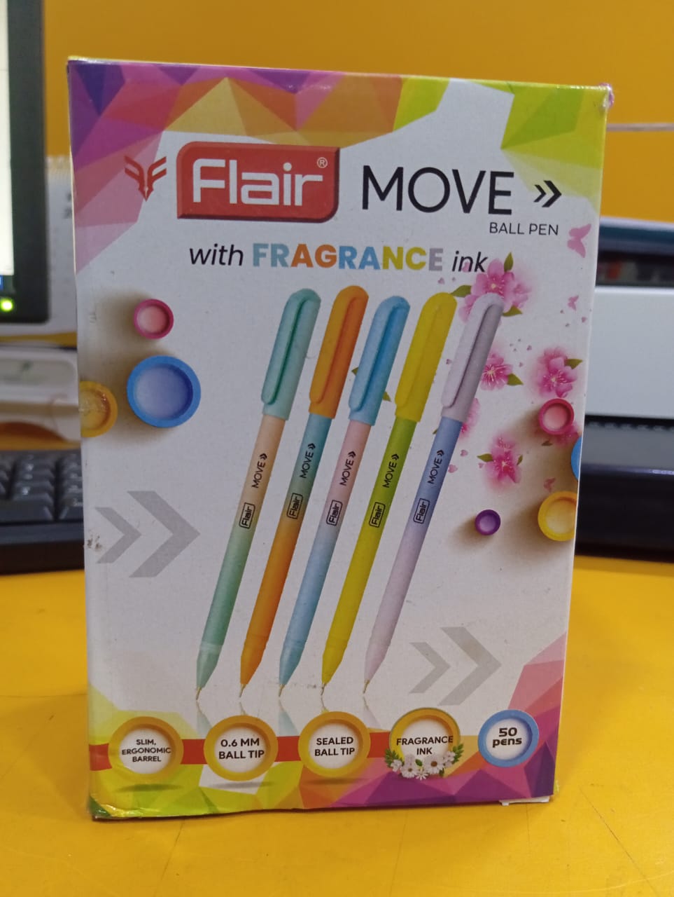 Flair Move Ball Pens With Fragrance Ink 50pcs Box Daraz Lk