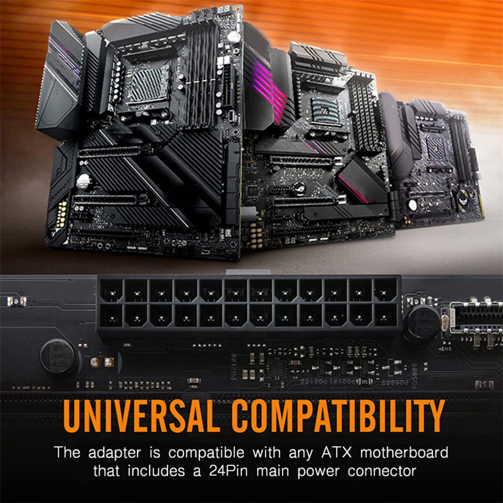 ATX 24 Pin To 90 Degrees Power-Adapter White | Daraz.lk