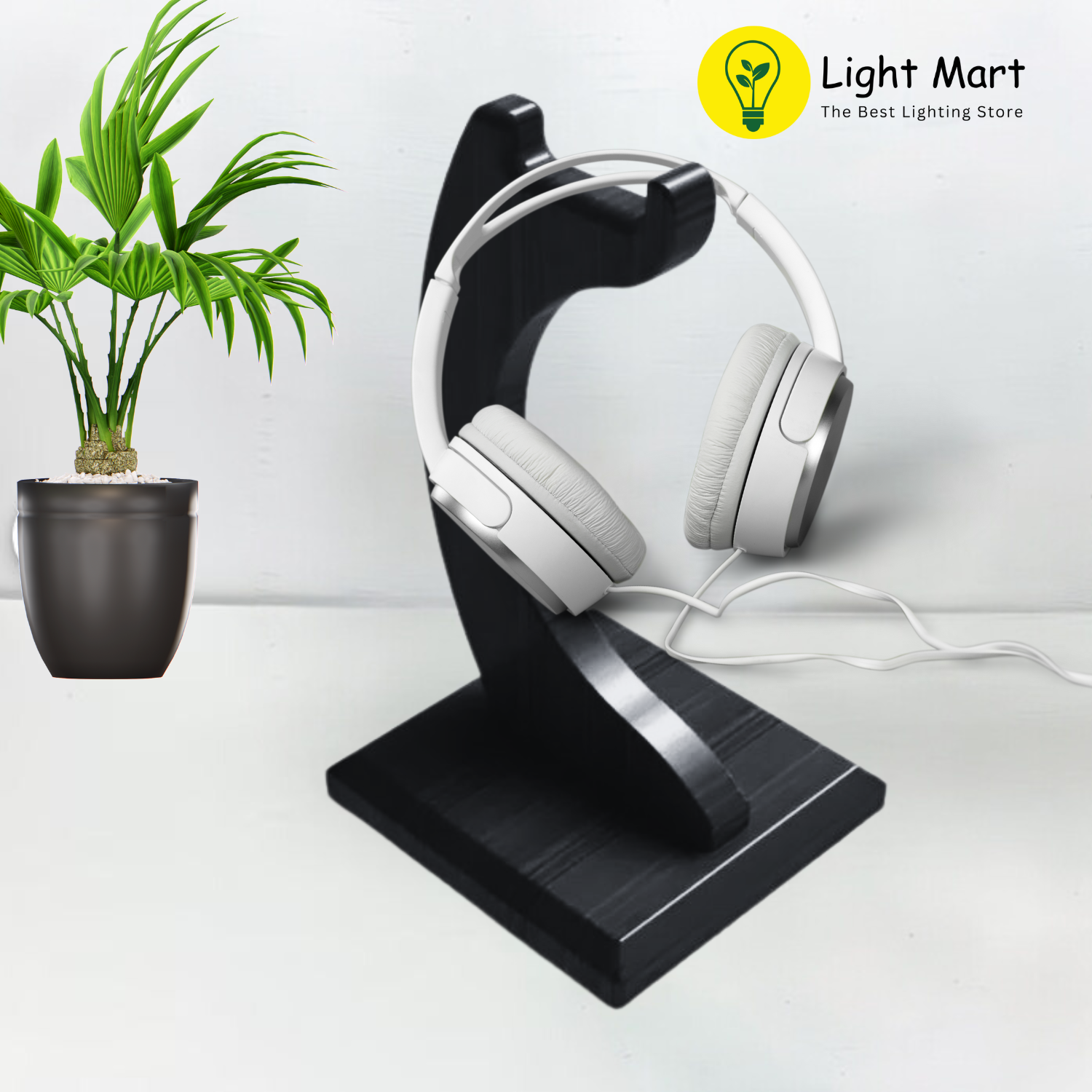 Headphone Stand , Headset Holder ,Wooden headphone stand, Handcrafted ...