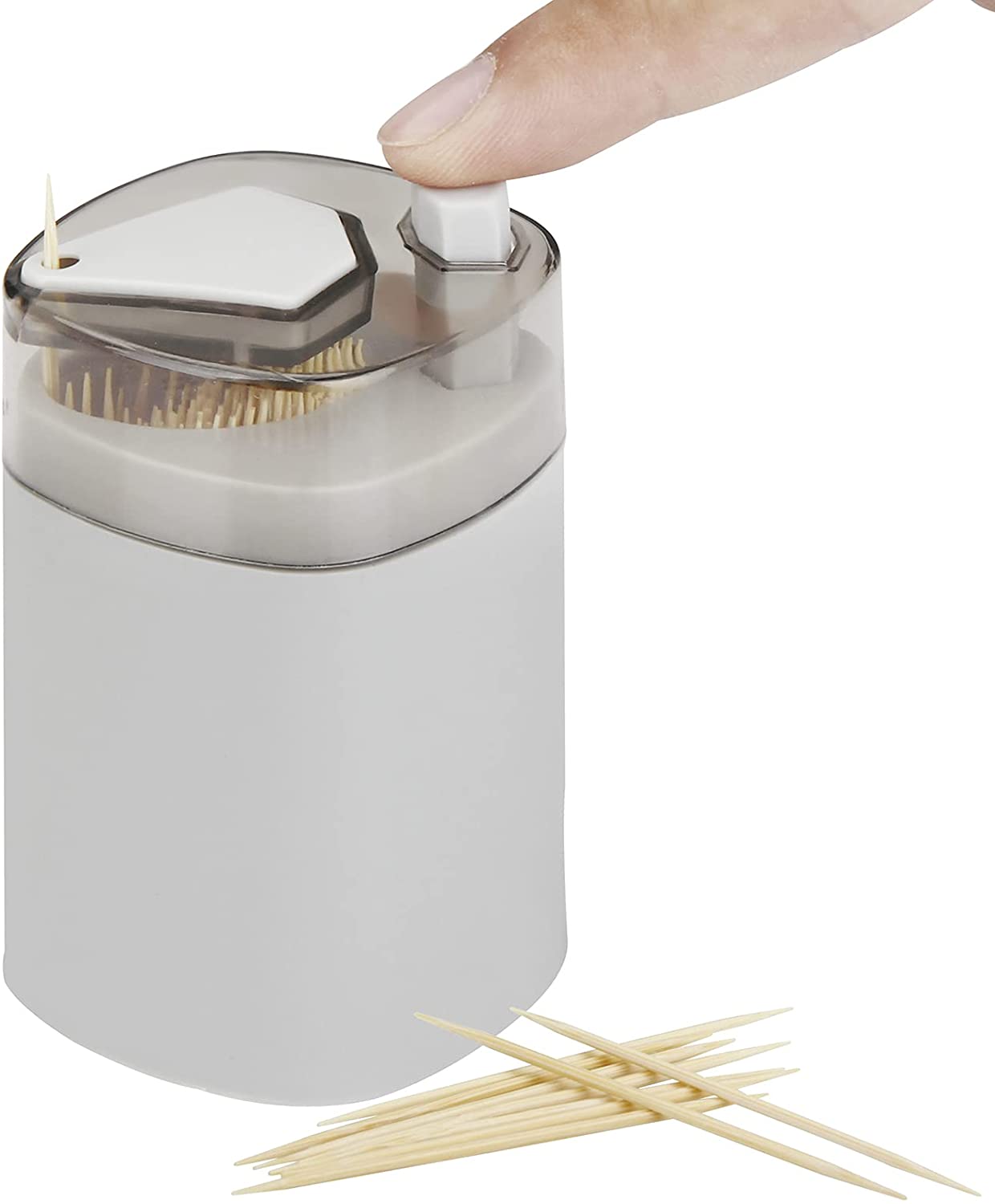 Toothpicks Holder Dispenser, Pop-Up Automatic Tooth Pick Holder ...