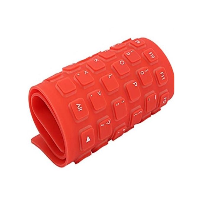 Colourful silicone rubber keyboard flexible roll up keyboard for PC ...