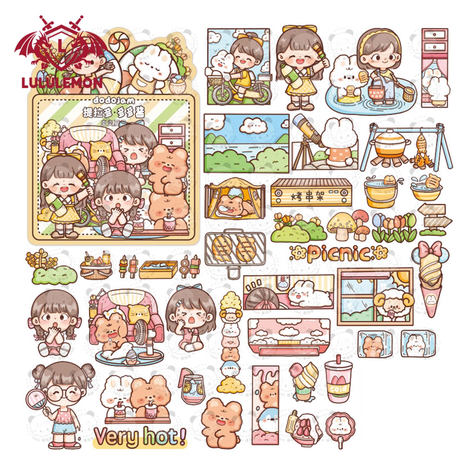 Lululemon Scrapbook Stickers Summer Beach Kids Hand Account Water ...