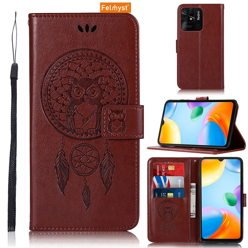 For Xiaomi Redmi 10C Cases Leather Cases Wallet Type Card Insertable ...