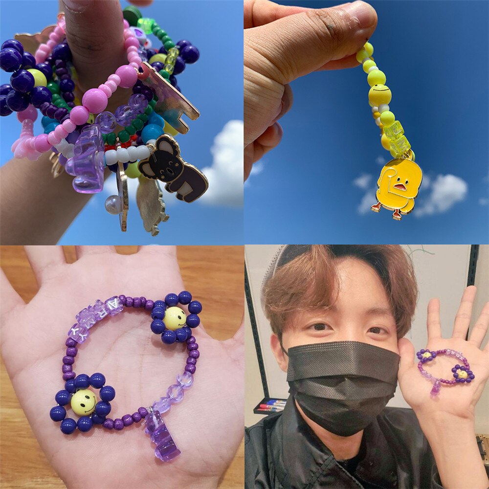 Happy childhood memories kpop Beads Bracelet Cartoon Animals Bracelet Jewelry bangtan Jhope for Girls Daraz.lk