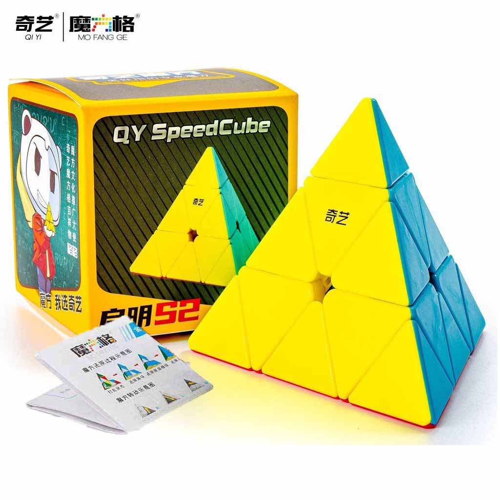Pyramid Rubik Cube (Stickerless) - PYRAMINX Smooth Speed Cube - Pyramid ...