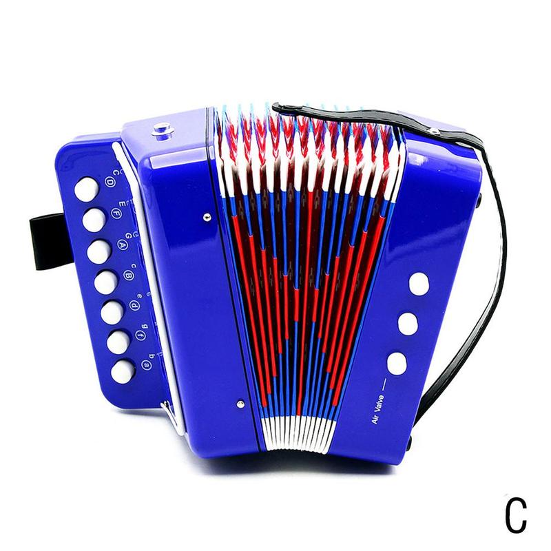 Accordion 8 Key Mini Children’s Educational Accordion Button Piano Educational Musical Accordion ...