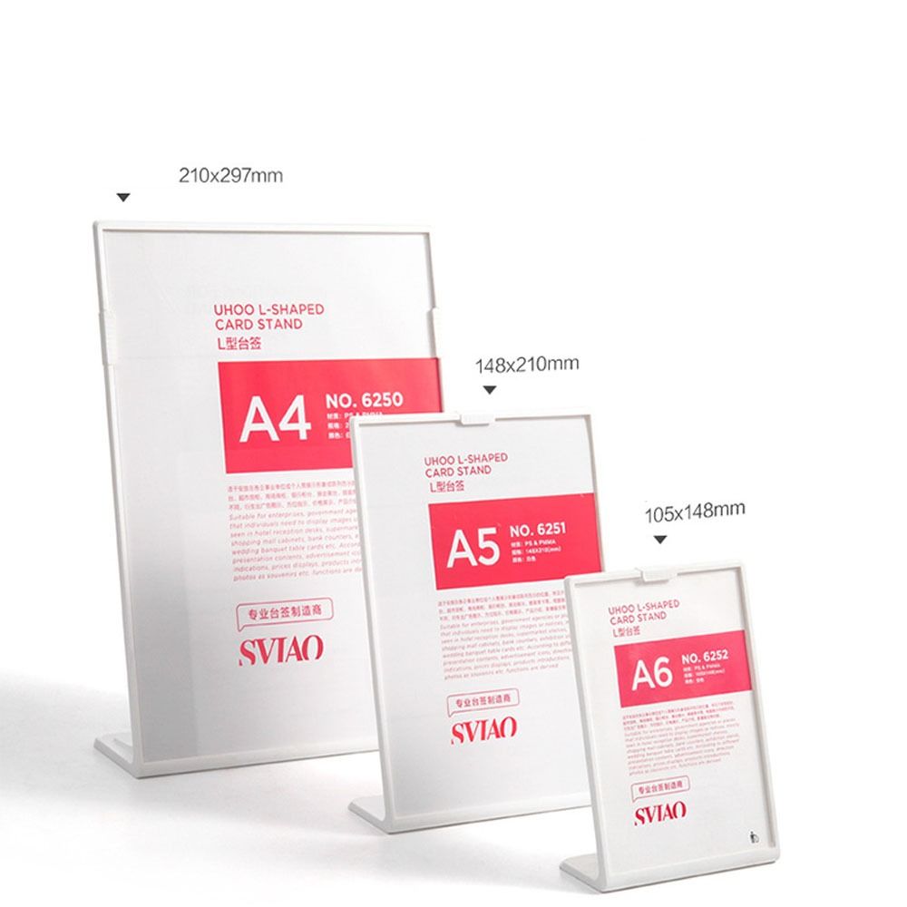 Menu Holders A4 a5 a6 Acrylic Sign Holders Plastic Anti Drop Menu ...