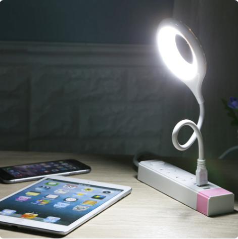 USB Book Lights Portable LED Night Light Flexible Desk Lamp Lighting ...