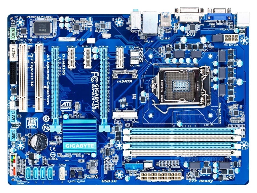 GIGABYTE GA-B75-D3V Motherboard Intel B75 LGA 1155 DDR3 32GB ATX | Daraz.lk