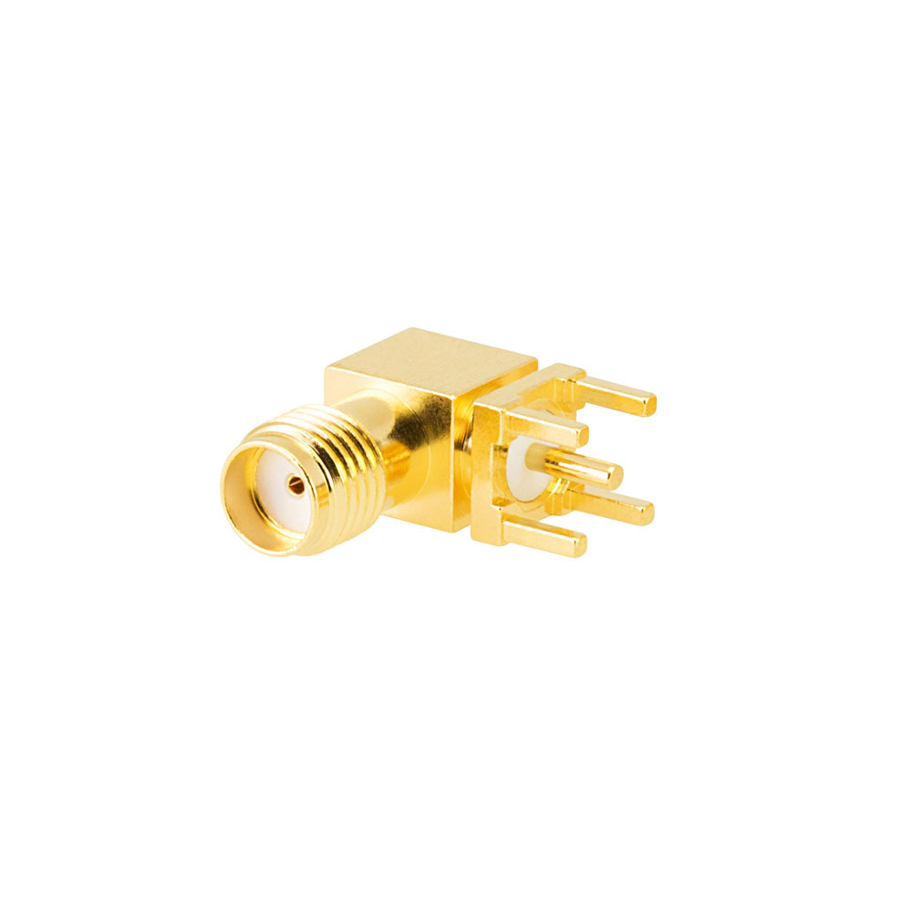 SMA-KWHD RF Connector Head SMA-KWE Female 90 Degree Router Phone Bend PCB Board Antenna Base PCB ...