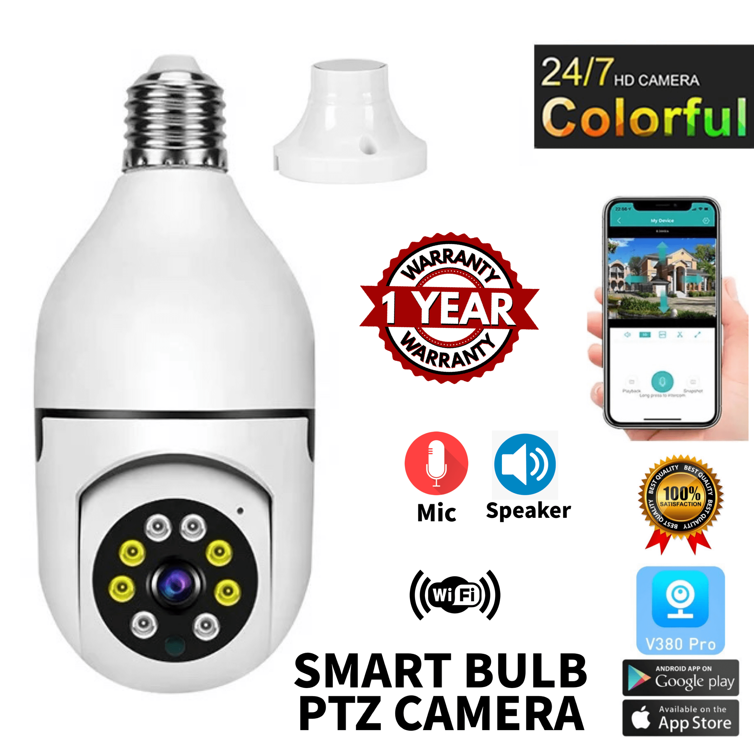 V380 Pro 3MP HD Camera Video Surveillance Wifi 360 Securite Security ...
