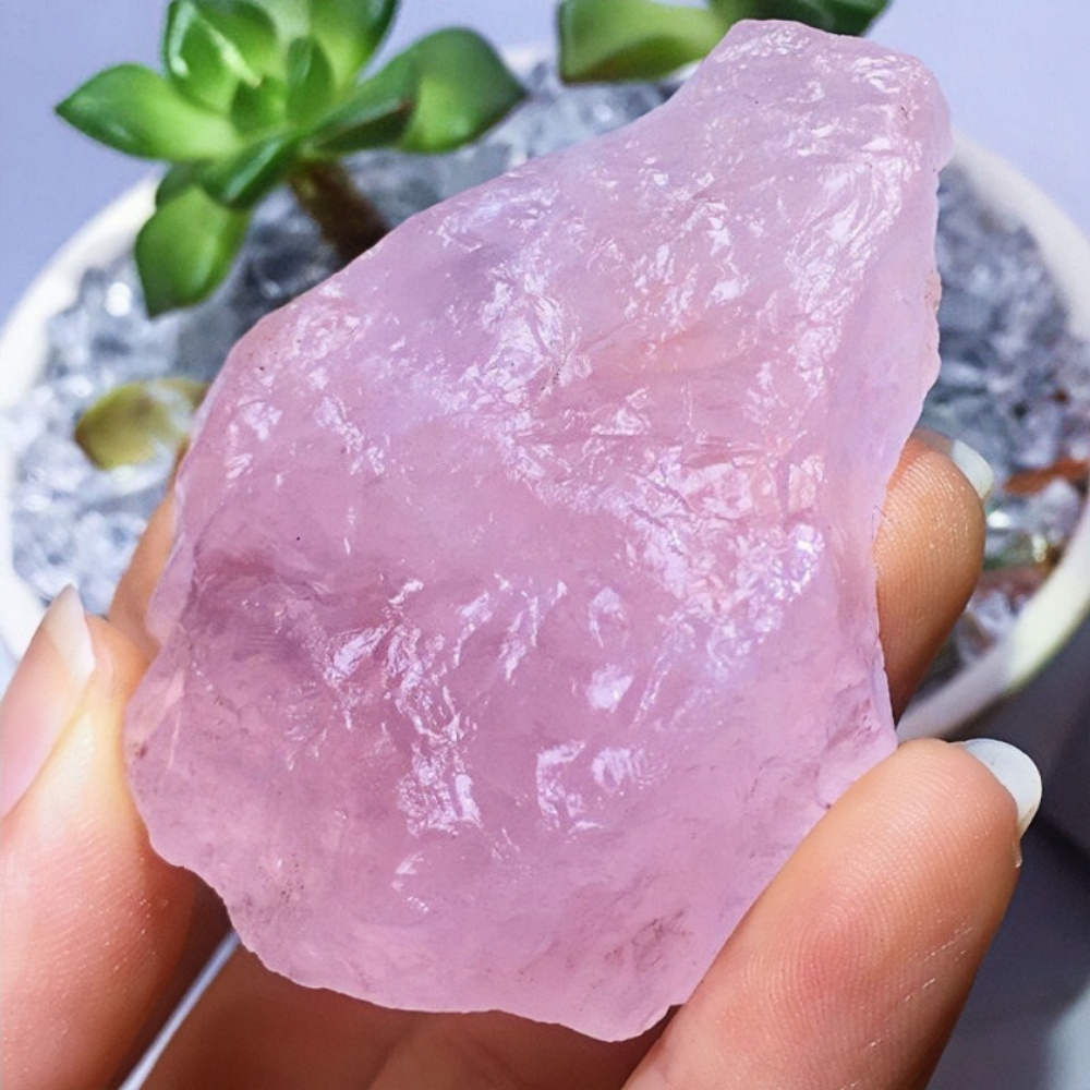 100% Natural Big Rose Quartz Stone Raw Crystals Stones Healing Mineral ...