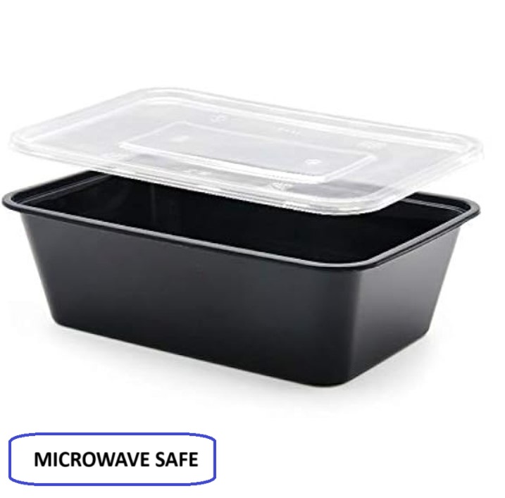 RECTANGULAR MICROWAVE SAFE PLASTIC FOOD CONTAINER 750ML | Daraz.lk