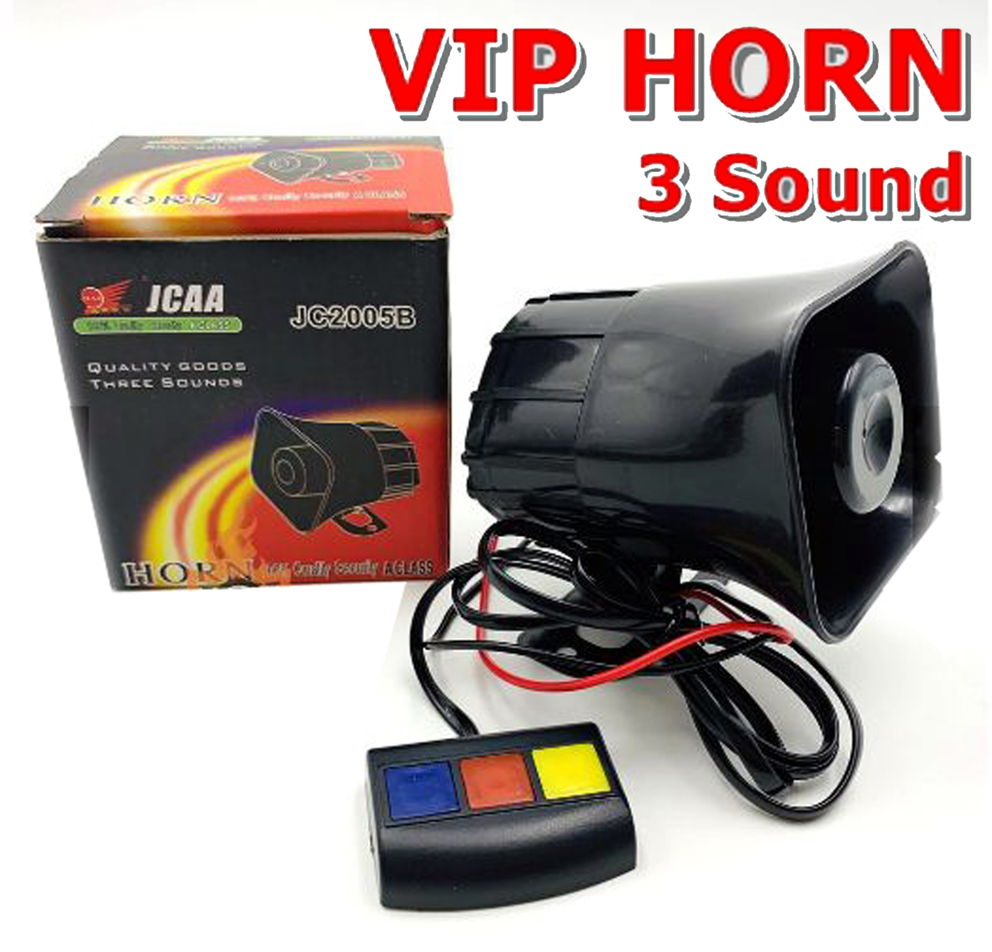 VIP Horn / RAB Horn / Police Horn For Motorcyle & Cars - 3 Sound With 3 ...