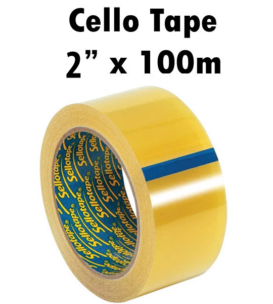 Cello Tape (Brown/Clear) Packaging Tape 2 Inch x 100m Roll Selo Tape ...