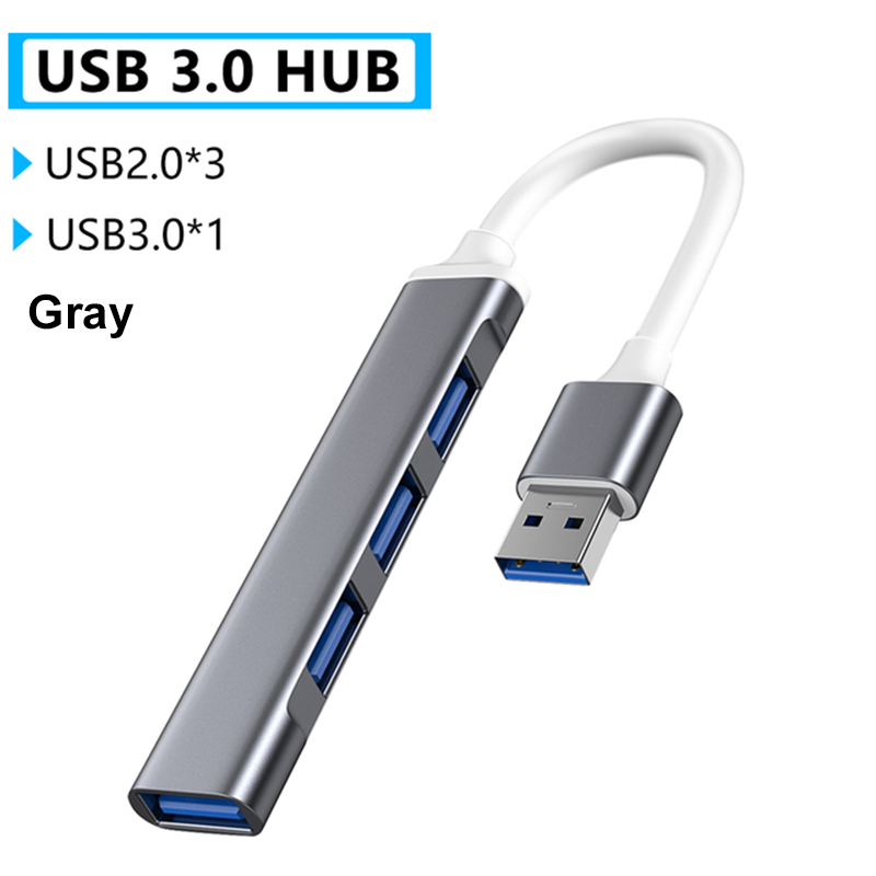 USB HUB 5Gbps High Speed 4 Ports Type-C Splitter USB 3.0 Adapter ...