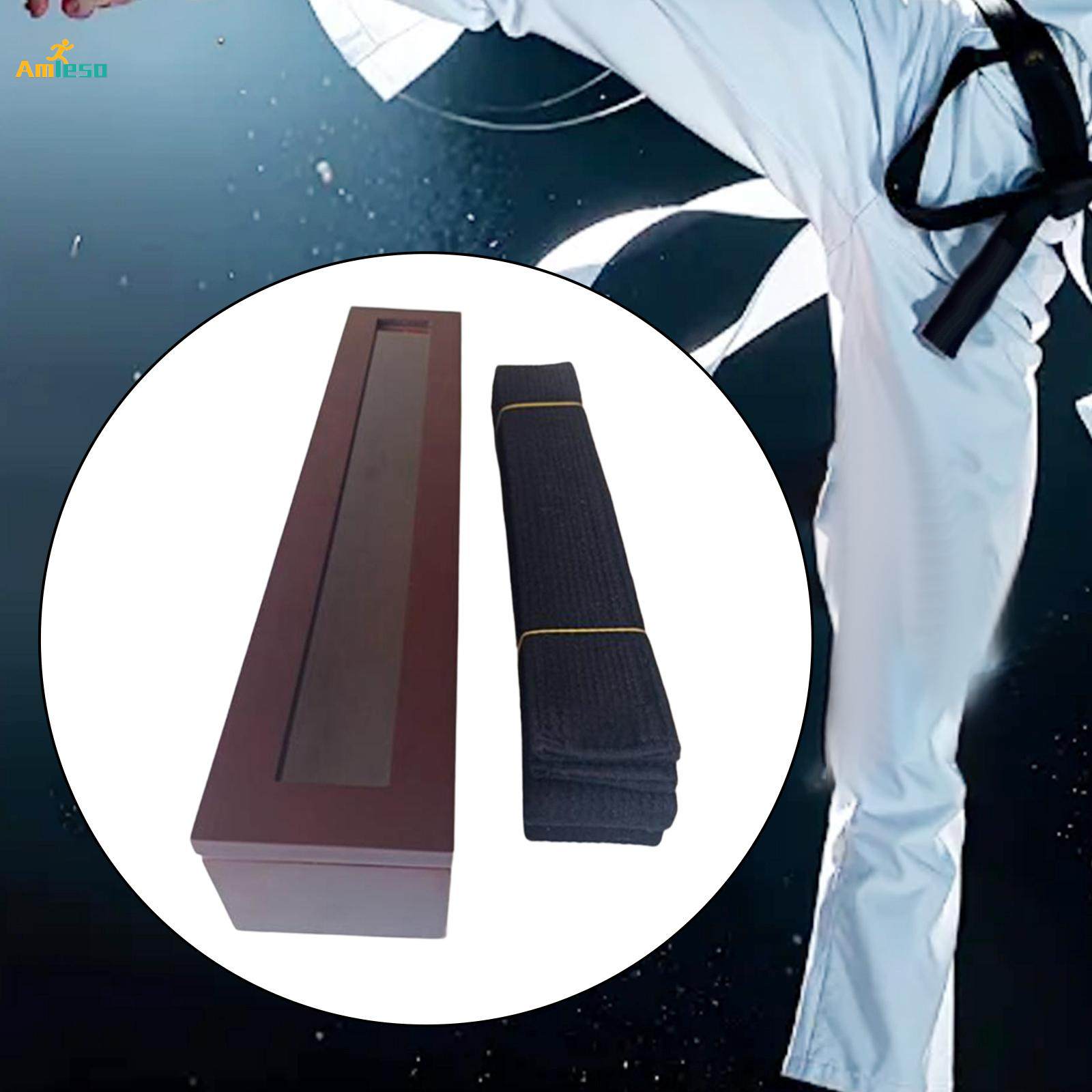 Karate Belt Display Box with Belt Taekwondo Belt Display Holder for ...