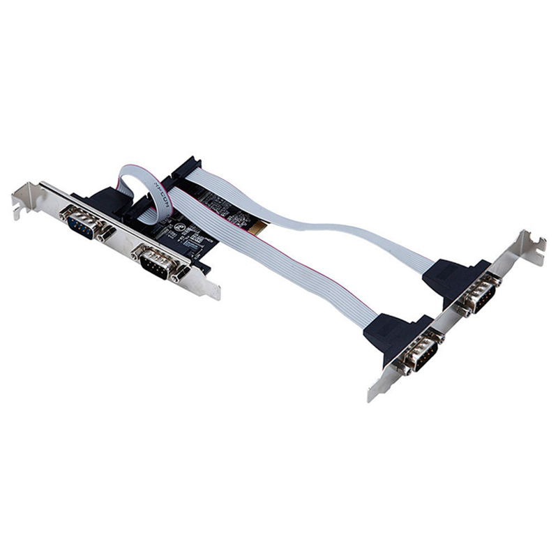 1 Piece 4 Port Expansion Card Riser Card AX99100 Chip PCIE to Serial ...