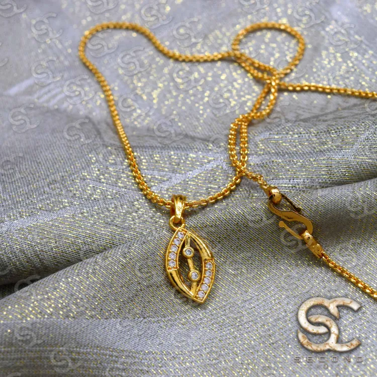Design Of Gold Chain With Pendant