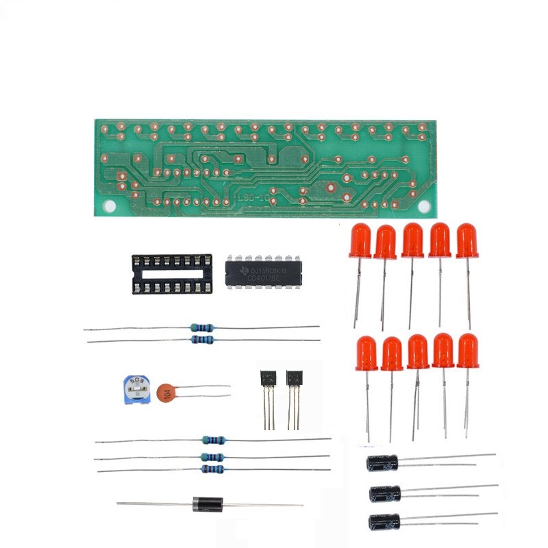 10/20 LED Knight Rider PCB Kit with Parts/ PCB Only, Production Diy Kit ...