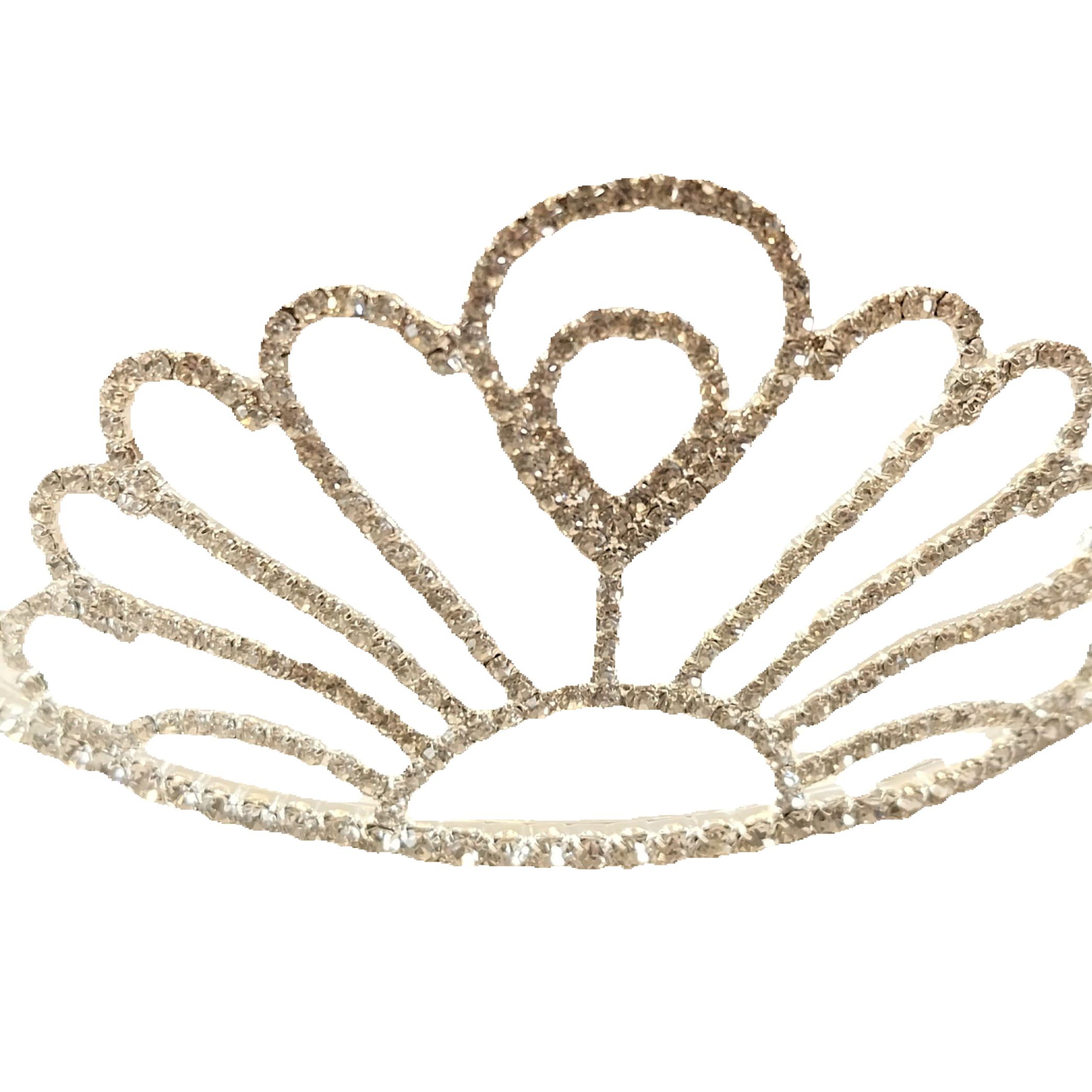 Princess Crown Silver Tiara Crown Small Crystal Tiara Headband Princess ...