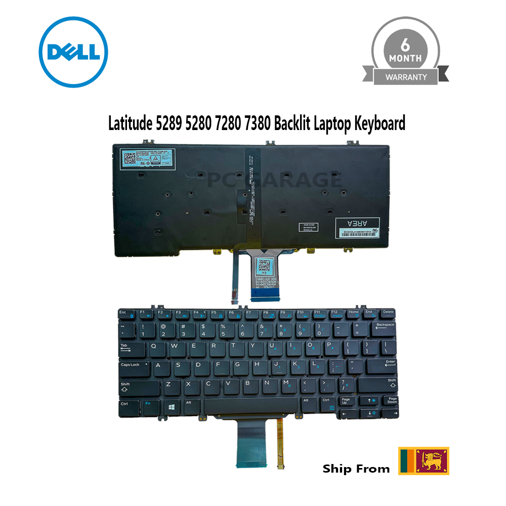 Dell Latitude 5289 5280 7280 7380 Backlit Laptop Keyboard | Daraz.lk