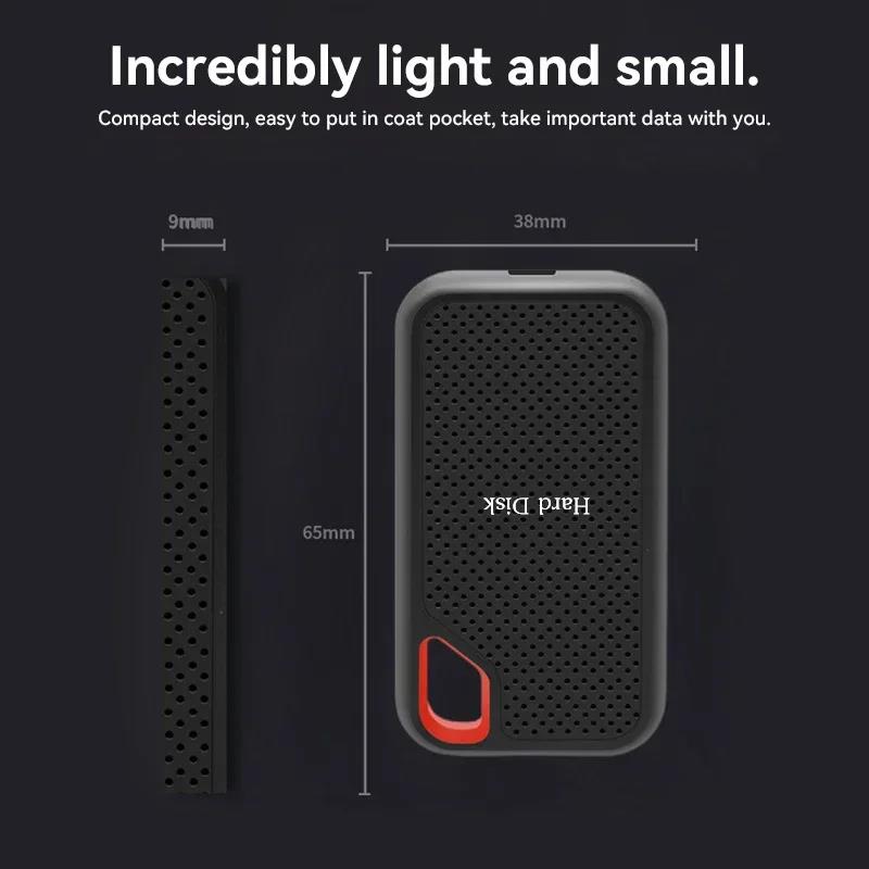 1TB External SSD 2TB Portable Solid State Drive High-Speed Hard Disk ...