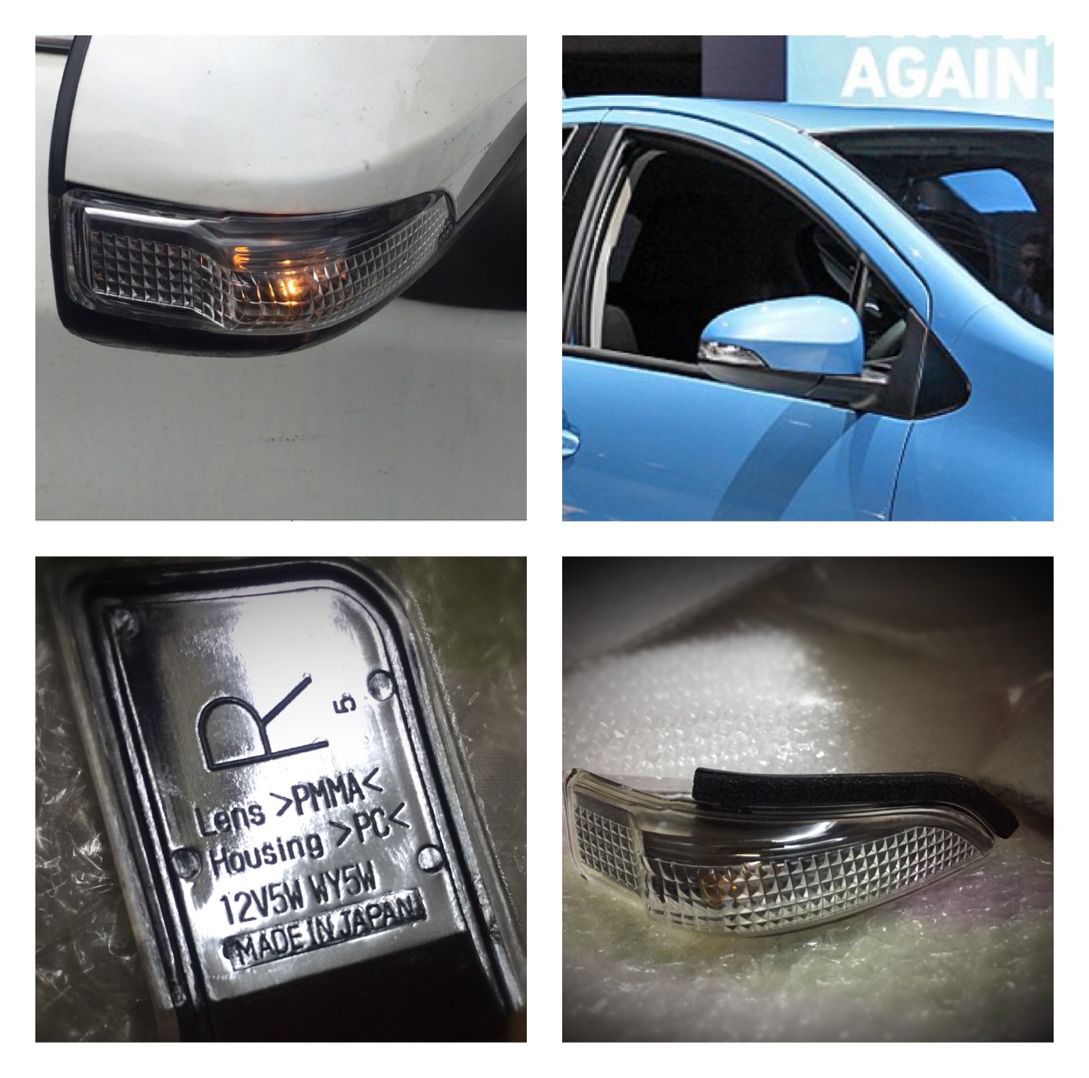 Toyota Aqua Winker mirror light lamp left side | Daraz.lk