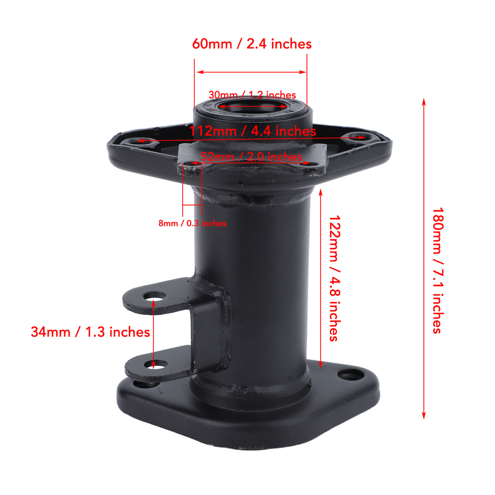 Go Kart Rear Axle Hub Shock Absorption Strong Load Capacity Rear Axle ...