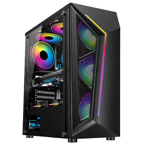RUIX V8 BLACK GAMING COMPUTER DESKTOP PC CASING | Daraz.lk
