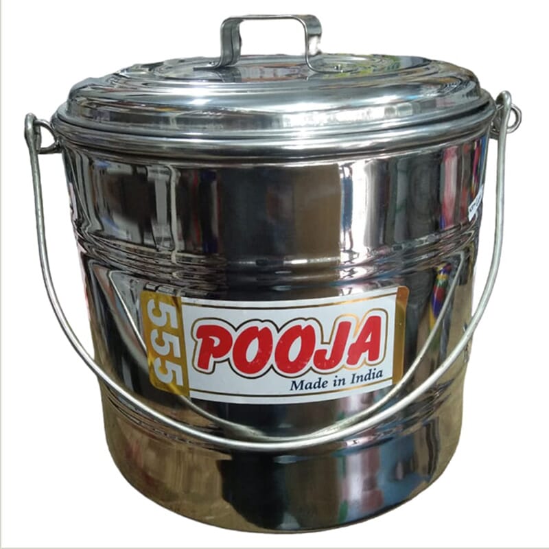 Silver Pooja Jumbo Bucket | Daraz.lk