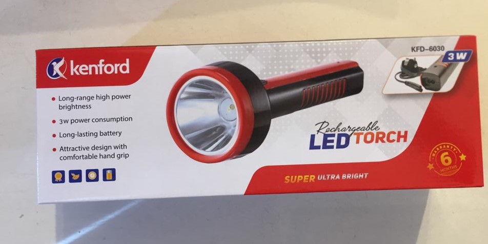 Kenford Emargency Torch / Rechargeble Torch-KFD-6030 | Daraz.lk