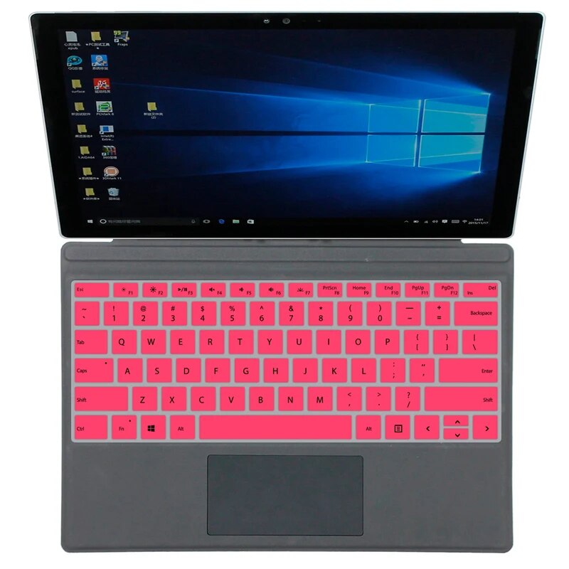 【All Of Me】HRH English Keyboard Cover Skin For Pro 4 5 6 Type Cover ...