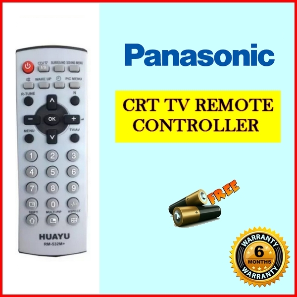 Panasonic universal Multi Crt Tv Remote Controller & Free Batteries ...