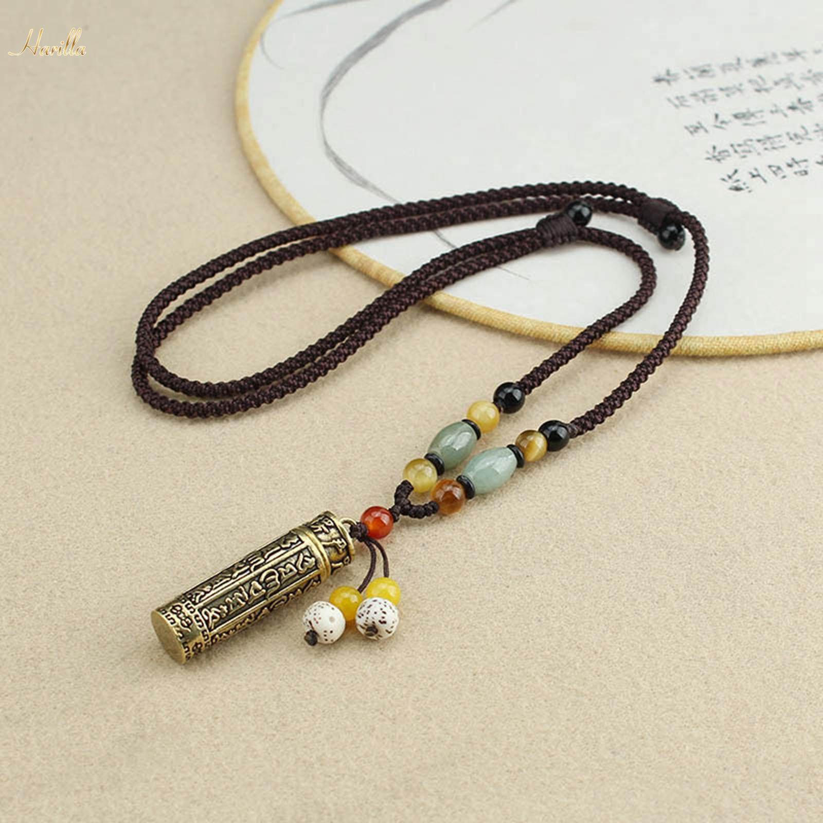 Tibetan Gawu Box Pendant Necklace Buddhist Praying Accs Collectibles ...