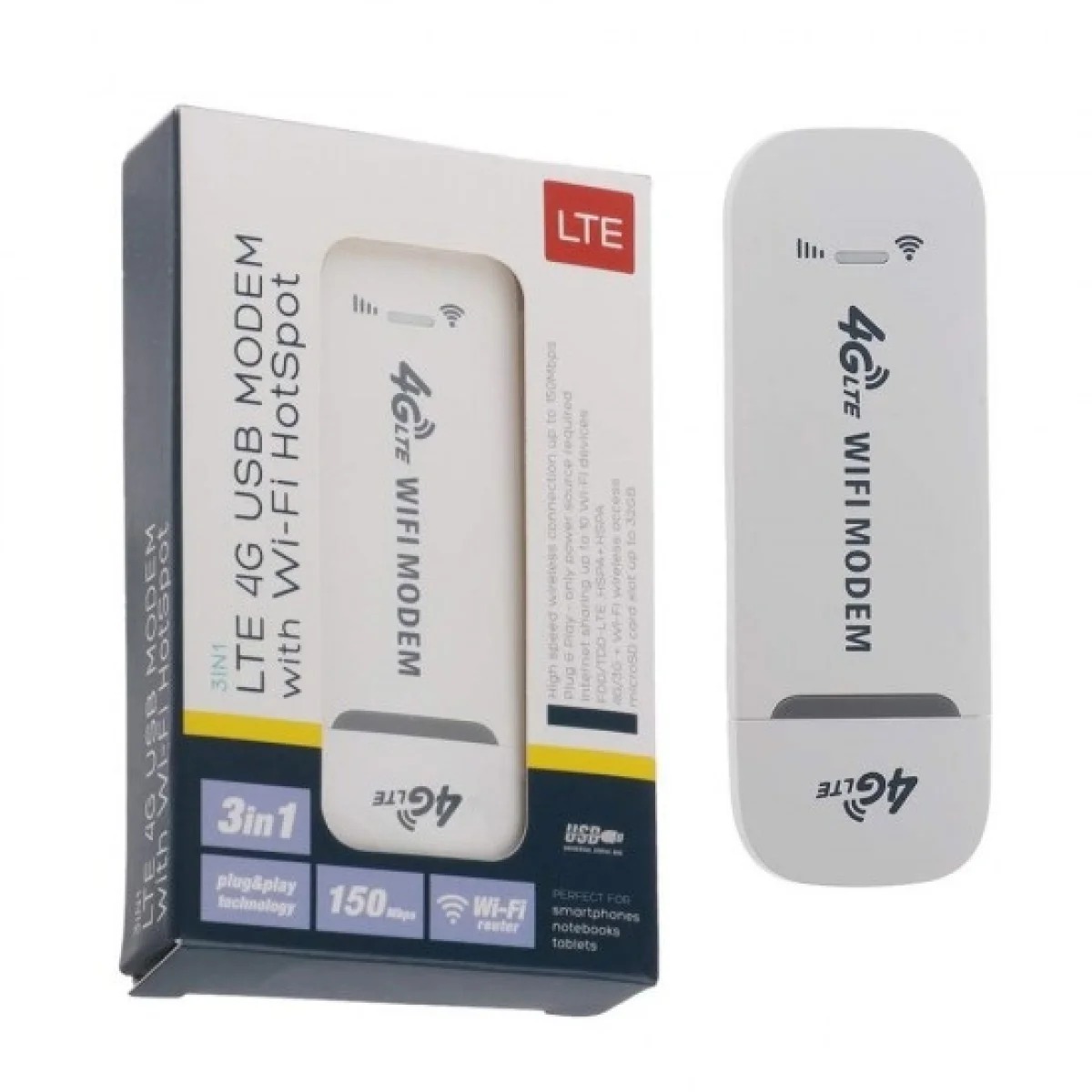 LTE 4G USB Modem With Wifi Hotspot Dongle | Daraz.lk