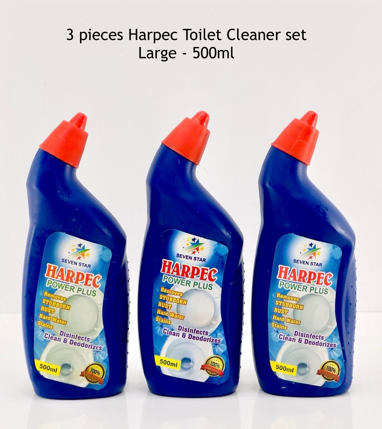 Buy 3-Piece Harpic Toilet Cleaner Set - 500ml Each